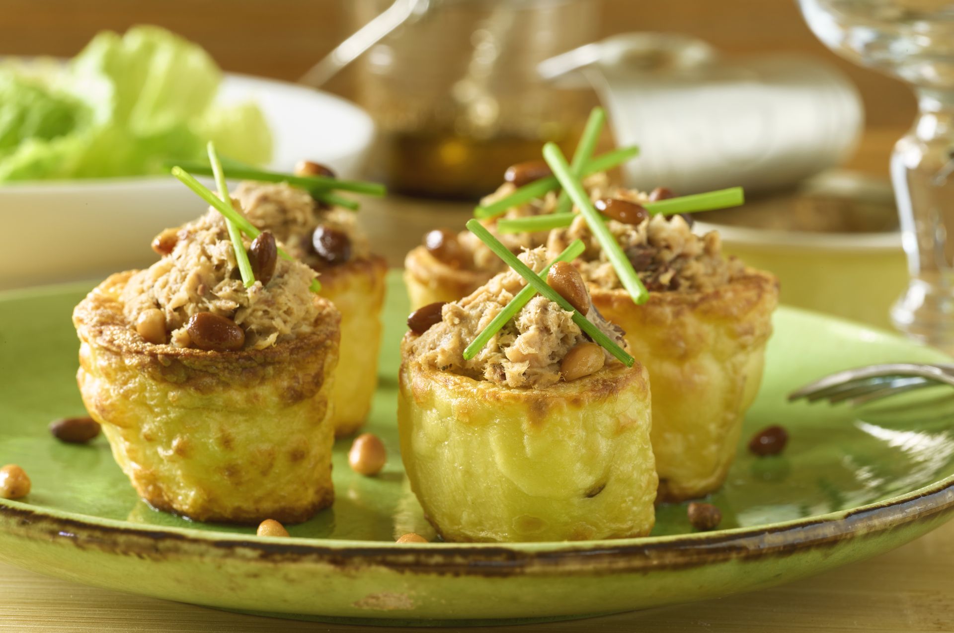 Recette - Bouchons de pommes de terre aux rillettes de la mer